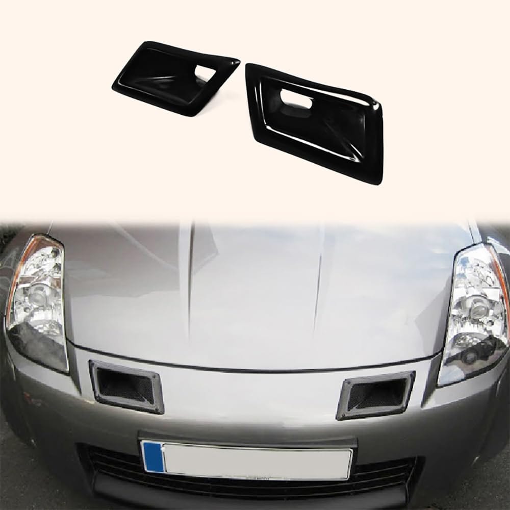 Kazento For Z33 350Z Nis For Nissan Front Bumper Ducts Fiber Glass ...