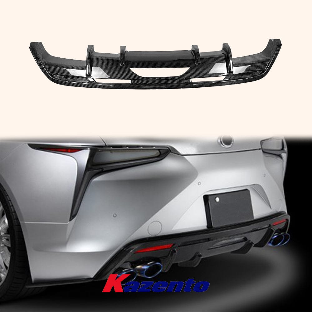 Lexus LC 500 URZ100 2017-22 TM Type Carbon Rear Bumper Under Diffuser ...