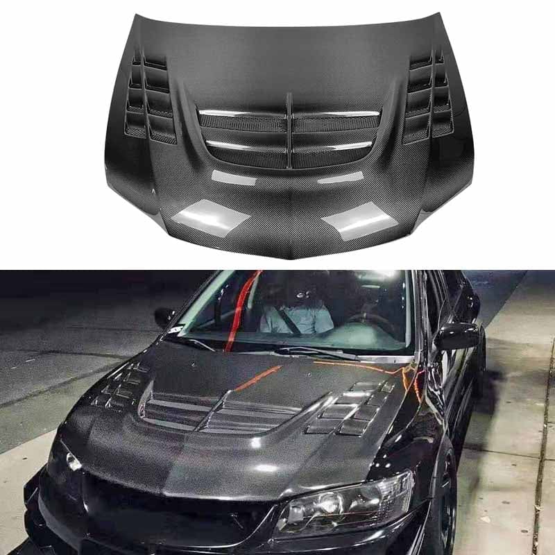 Mitsubishi Evolution EVO 7 8 9 VTX Style Vented Hood Bonnet 2001-2007 ...
