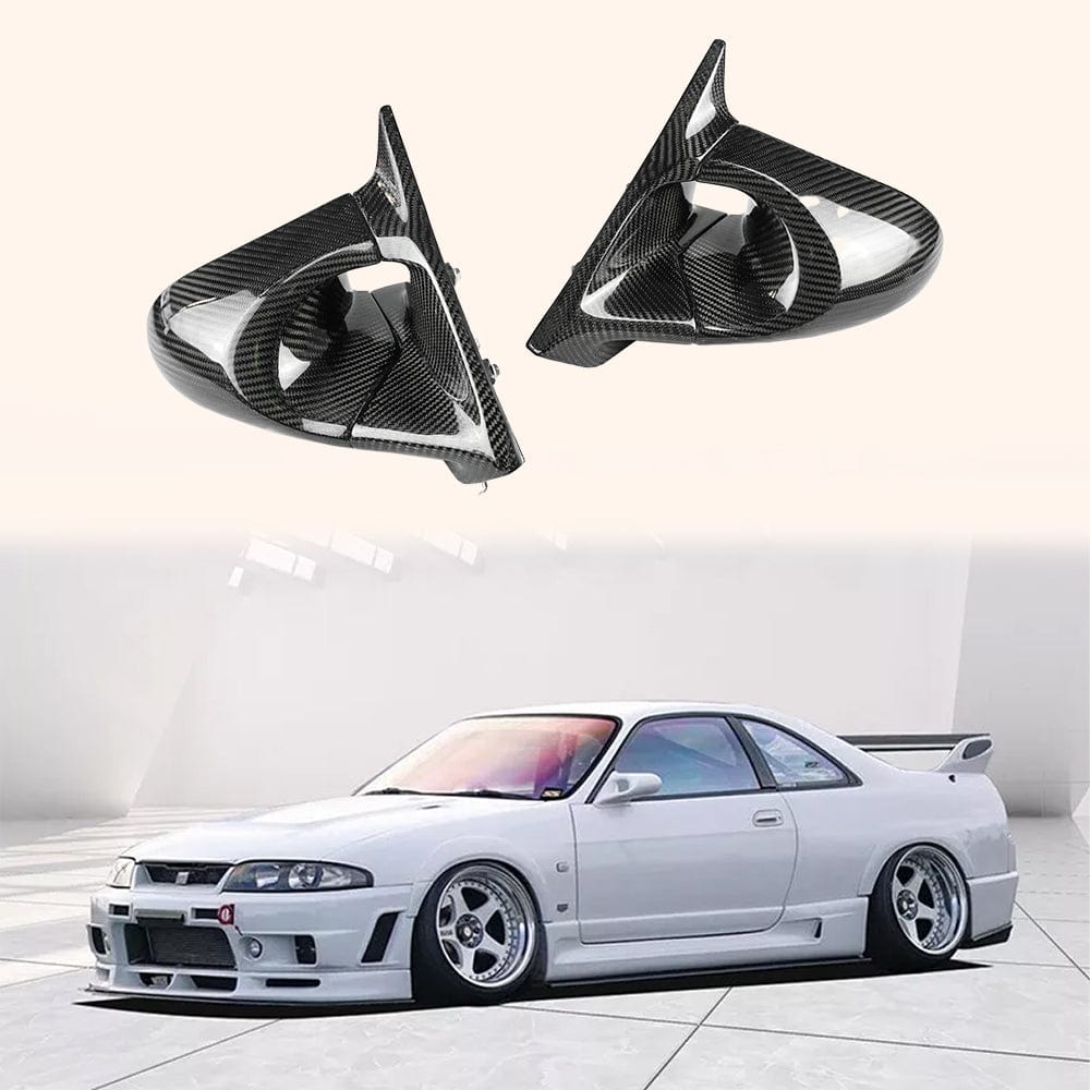 Skyline R33 GTR GTST Aero Mirror Ganador Style Electric Side Mirrors ...